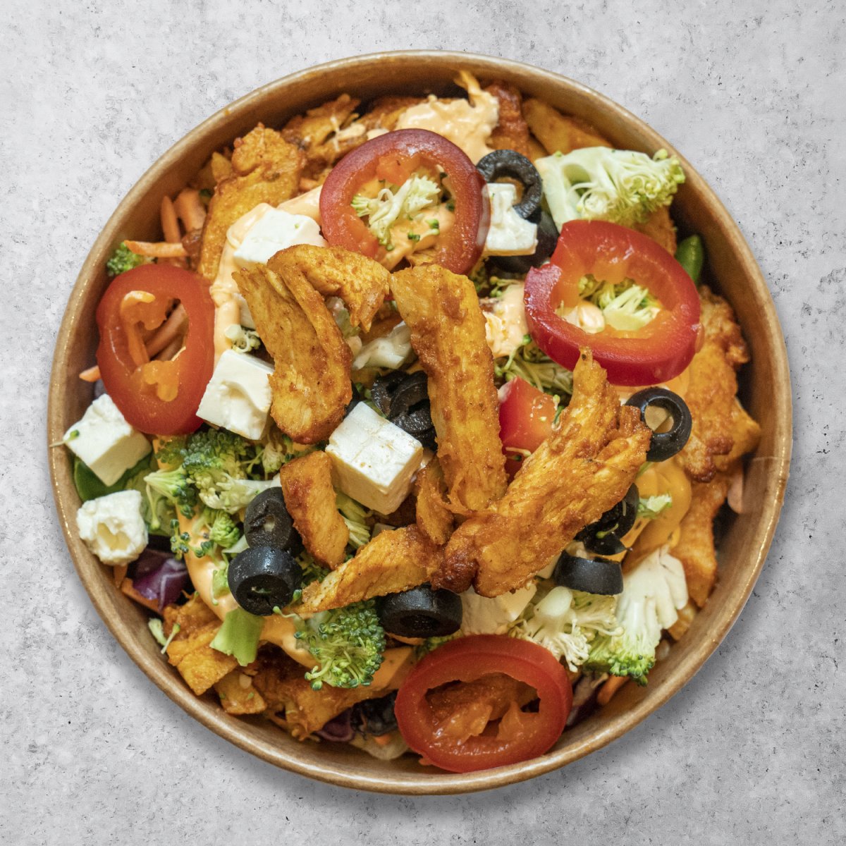 Spicy kylling salat - Salat - Krystal sandwich